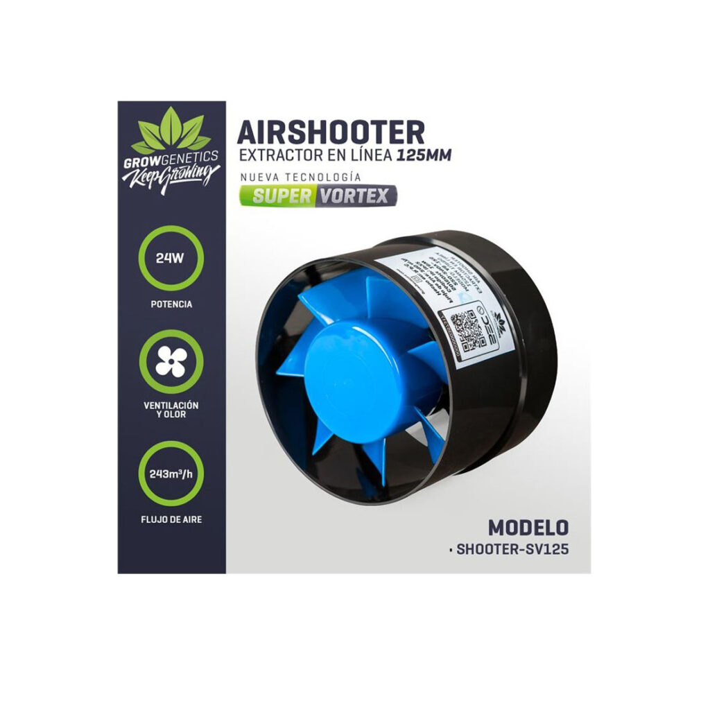 GROW GENETICS – AIRSHOOTER EXTRACTOR / (125MM TURBO)